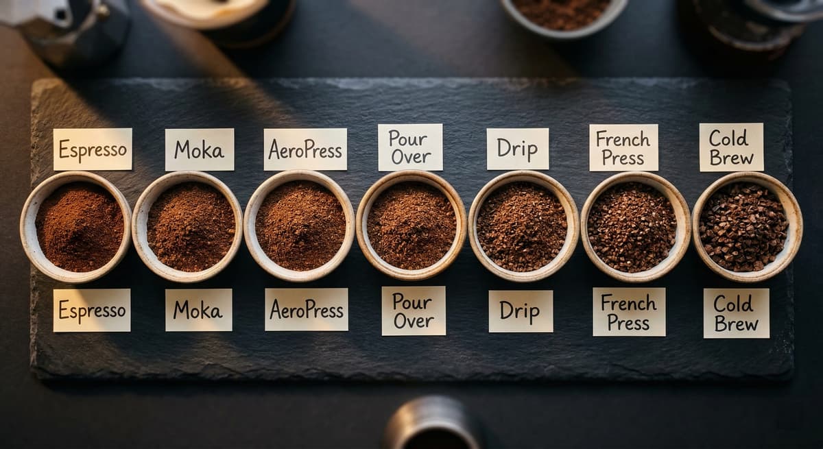 Coffee Grind Size Chart: Expert Guide | The Coffee Locator