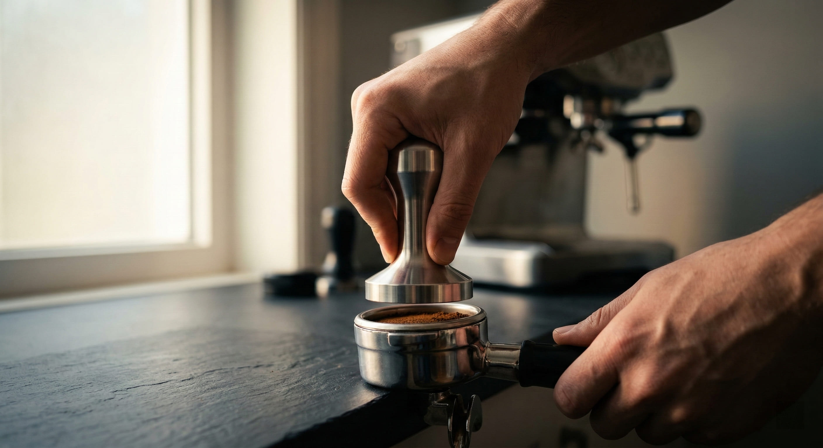 How to Tamp Espresso: Puck Prep (2026) | The Coffee Locator